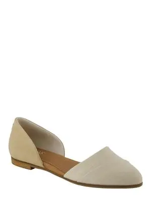 Toms Pointed Toe D'Orsay Flat Natural