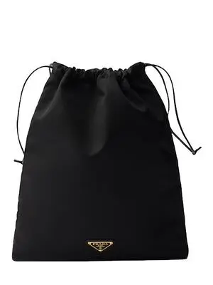 Prada Triangle-logo Re-nylon Pouch - Black