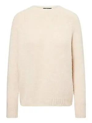 Max Mara Ghiacci Round-neck Wool-blend Jumper - Ivory