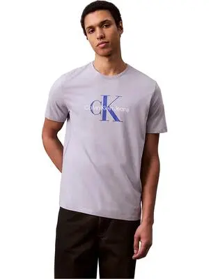 Calvin Klein Calvin Klein Monologo Tee Lilac Gray