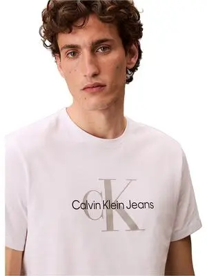 Calvin Klein Monologo Tee - White