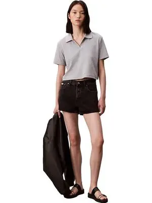 Calvin Klein 90s Denim Shorts - Essential Black
