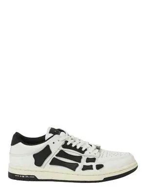 Amiri Skel Top Low Sneakers - White Black