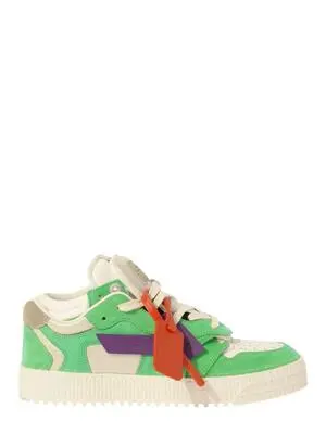 Off-White Off-White Floating Arrow Lowin Sneakers Neon Green/purple