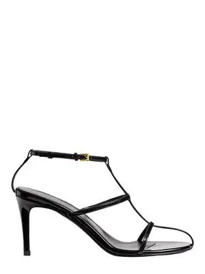 Khaite 75mm Cage Sandals - Black