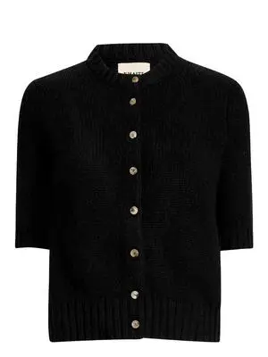 Khaite Short-sleeve Button-up Cardigan - Black