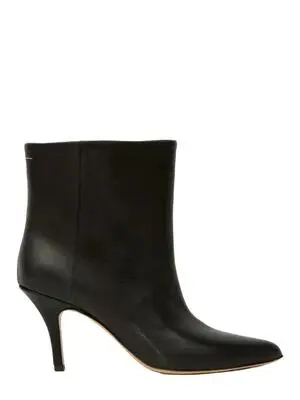 MAISON MARGIELA Leather Trunk Boots - Black