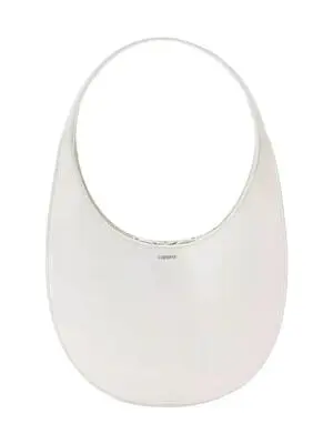 Coperni Leather Swipe Shoulder Bag - White