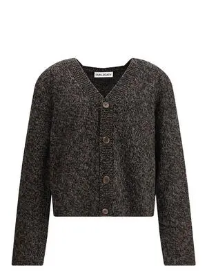 Our Legacy Our Legacy Mole Grey Hairy Wool Cardigan Brown