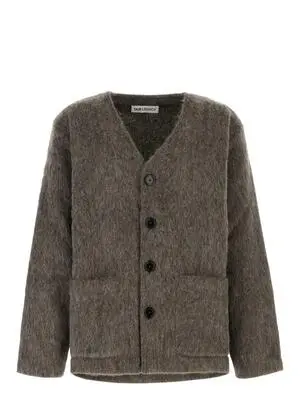 Our Legacy Our Legacy Mole Grey Hairy Wool Cardigan Mole Grey Hairy Wool
