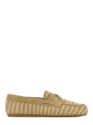 Miu Miu Suede Loafers Beige O Tan