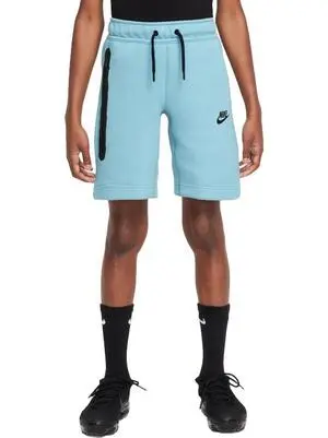 Nike Sportswear Tech Fleece Shorts Denim Turquoise/black/black