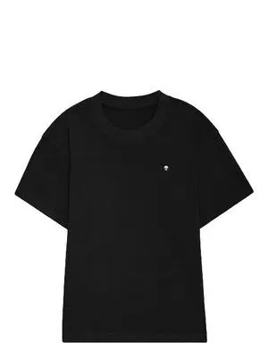 DALIX Mens Lil Alien Heavyweight Pigment Dye Tee Black