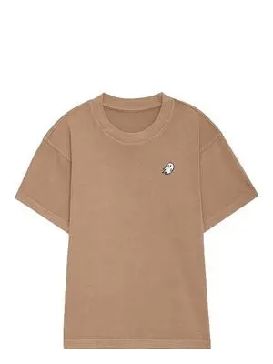 DALIX Mens Ghost Heavyweight Pigment Dye Tee Camel