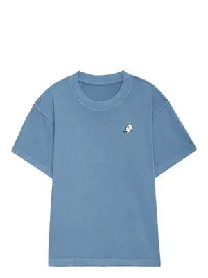 DALIX Mens Ghost Heavyweight Pigment Dye Tee Pebble Blue