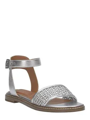 Lucky Brand Kimaya Ankle-Strap Sandals Silver Kyawve