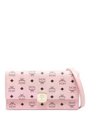 Mcm Monogram Crossbody Bag - Pink