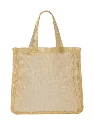 THE ROW Imogen Mini Tote Bag In Brass Mesh - Gold