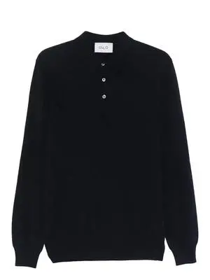 D4.0 Fine-knit Polo Shirt - Blue