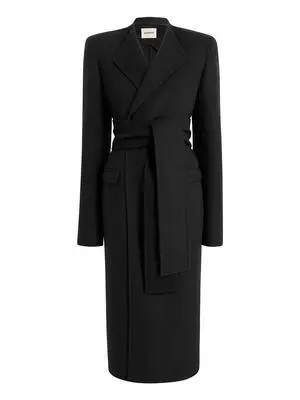 KHAITE Jelson Belted Wool Coat