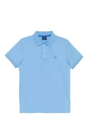 Gant Cotton-blend Polo Shirt - Blue