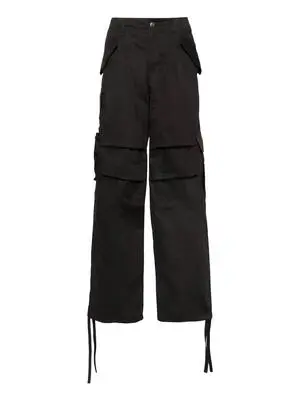 Rhude Cotton Cargo Pants - Black