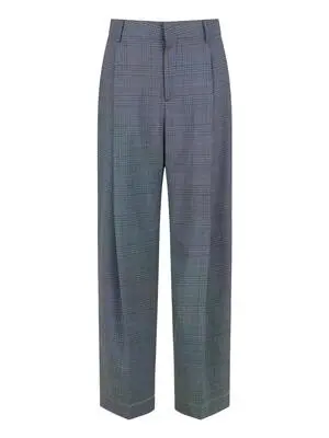 Marni Prince Of Wales-check Trousers - Neutrals