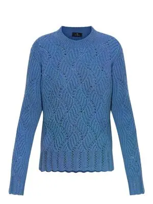 Etro Cashmere Cable-knit Sweater - Blue