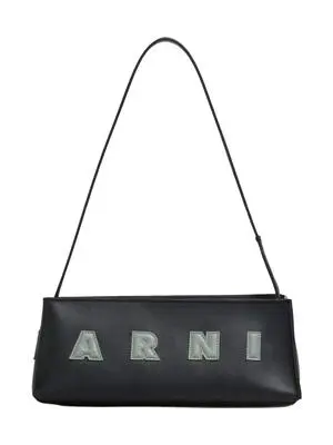 Marni Museo Logo-appliqué Shoulder Bag - Black