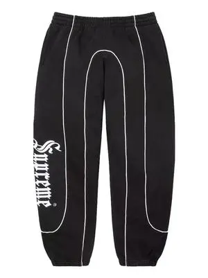 Supreme Curve Piping Track Pants - Black
