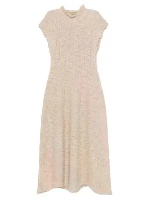 Khaite Silk-blend Dress - Neutrals