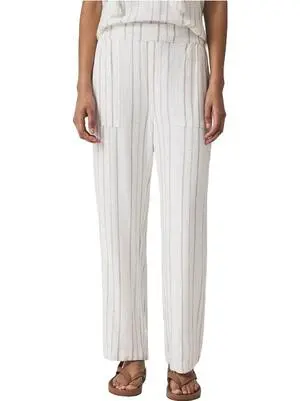 Splendid Layla Stripe Pant - White