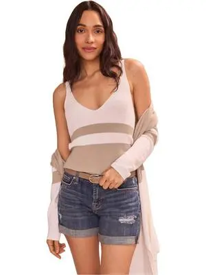 Splendid Octavia Block Sweater Tank - Stripe