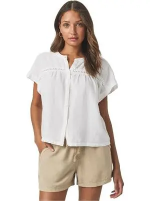 Splendid Catalina Blouse - White