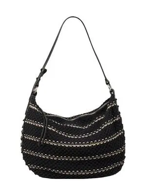 Ba&sh Arya Large Shoulder Bag Black