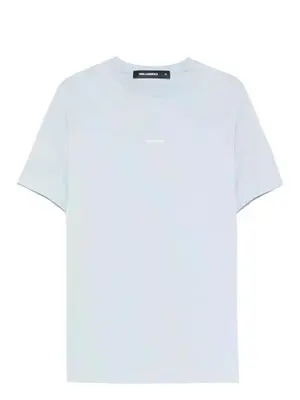 Karl Lagerfeld Cotton-blend T-shirt - Blue