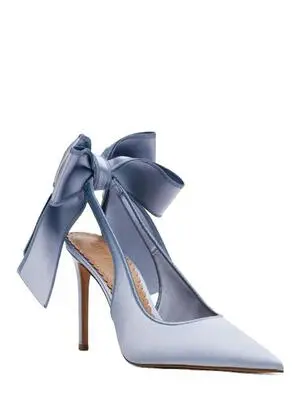 Steve Madden Teacup Slingback Pumps - Blue Satin