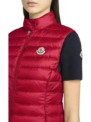 Moncler Igens Lightweight Down Puffer Vest Medium Red