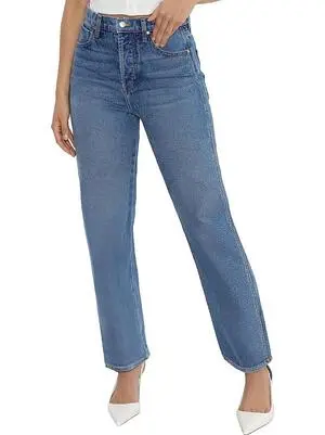RUDES DENIM High-rise Tracy Straight Jean - Ocean Blue