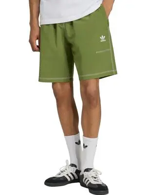 Adidas Trefoil Essentials Shorts - Tech Olive