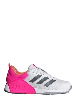 Adidas Dropset 3 Training Shoes - Grey Five / Shock Pink / Semi Coral Fusion