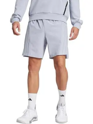 Adidas Designed-For-Training 3-Stripes Shorts Halo Silver