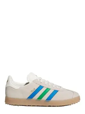 Adidas Gazelle Spikeless Golf Shoes - Chalk White / Green / Blue Bird