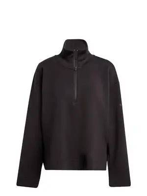 Adidas Adidas Soft Lux Quarter-Zip Sweatshirt Black