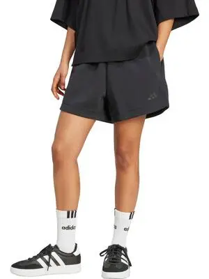 Adidas Soft Lux Loose Fit Shorts - Black