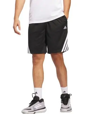 Adidas Legends 3-stripes Basketball Shorts - Black / White