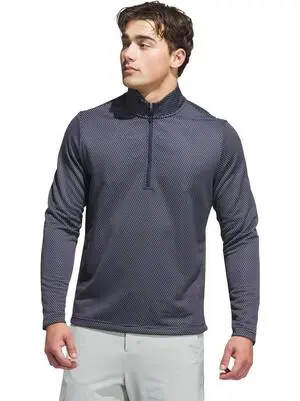 Adidas Performance Printed Quarter-zip - Collegiate Navy