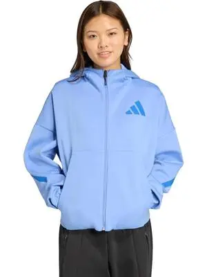 Adidas Z.n.e. Full-zip Hoodie - Blue Fusion