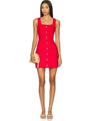 Yumi Kim Oracle Mini Dress - Red Linen