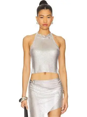 OW Gemma Metallic Top - Silver